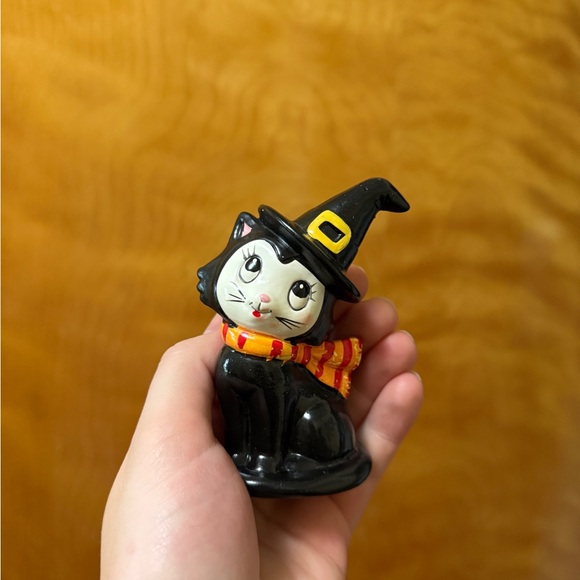 Lefton | Holiday | Vintage Lefton Ceramic Witch Cat Rare Halloween ...